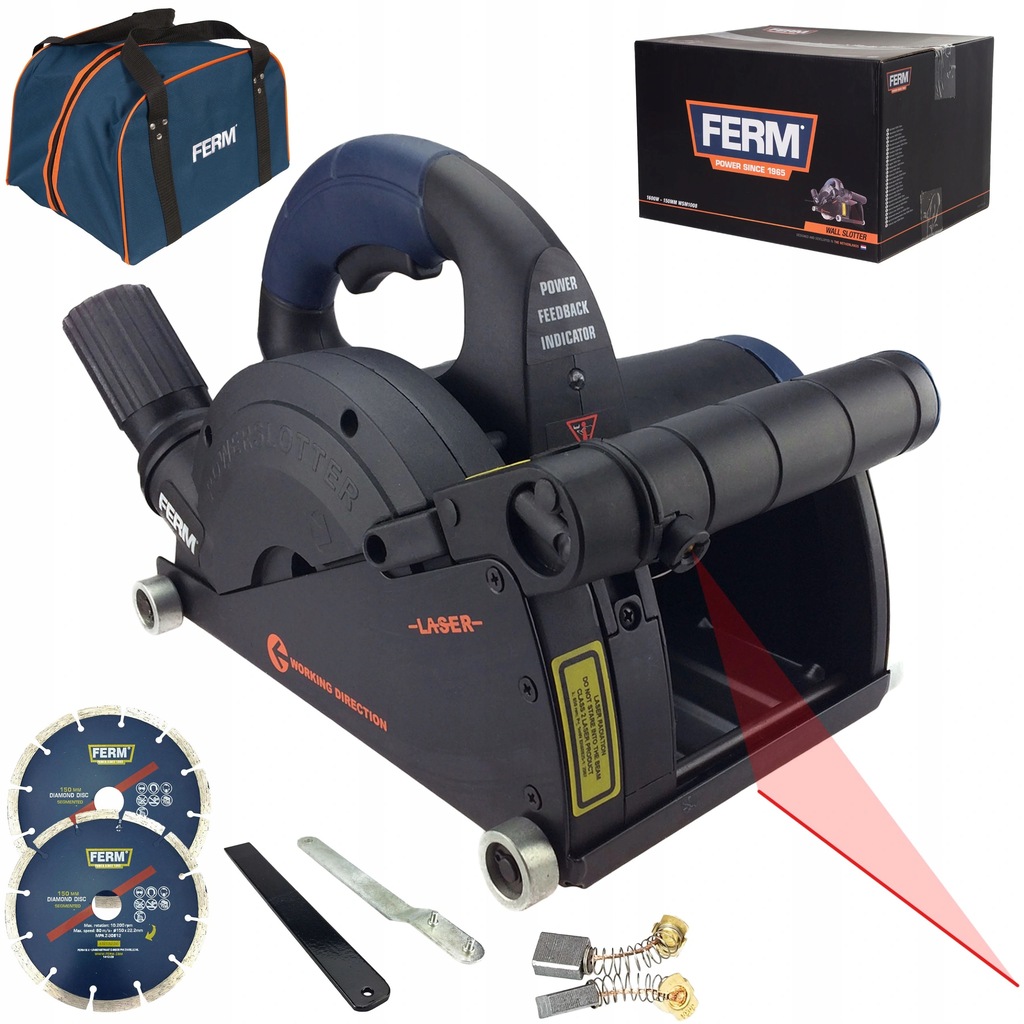 BRUZDOWNICA FREZARKA FERM 8-40mm 150mm LASER 1600W - 12469013655 ...