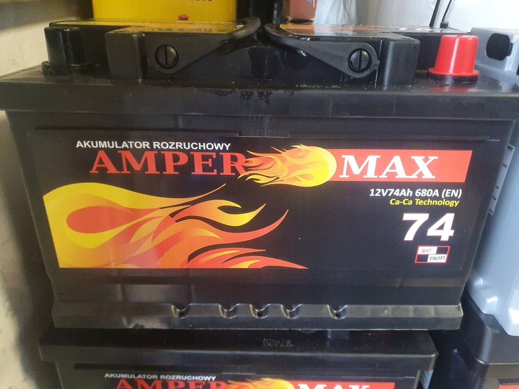 AKUMULATOR 74AH 12V 680A AMPER MAX - 12726997753 - oficjalne archiwum ...