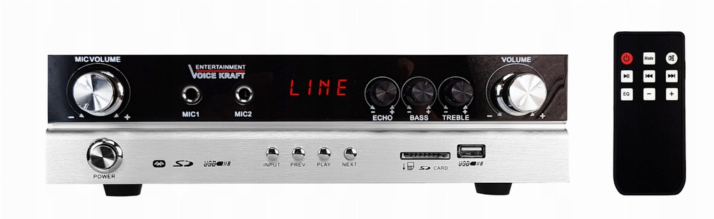 Amplituner Wzmacniacz Stereo Bluetooth USB radio - 10955445060 - oficjalne archiwum Allegro