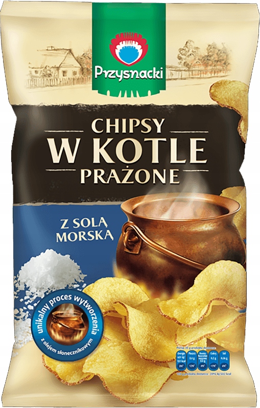 Przysnacki Chipsy prazone w kotle z solą morską - 12619792491 ...