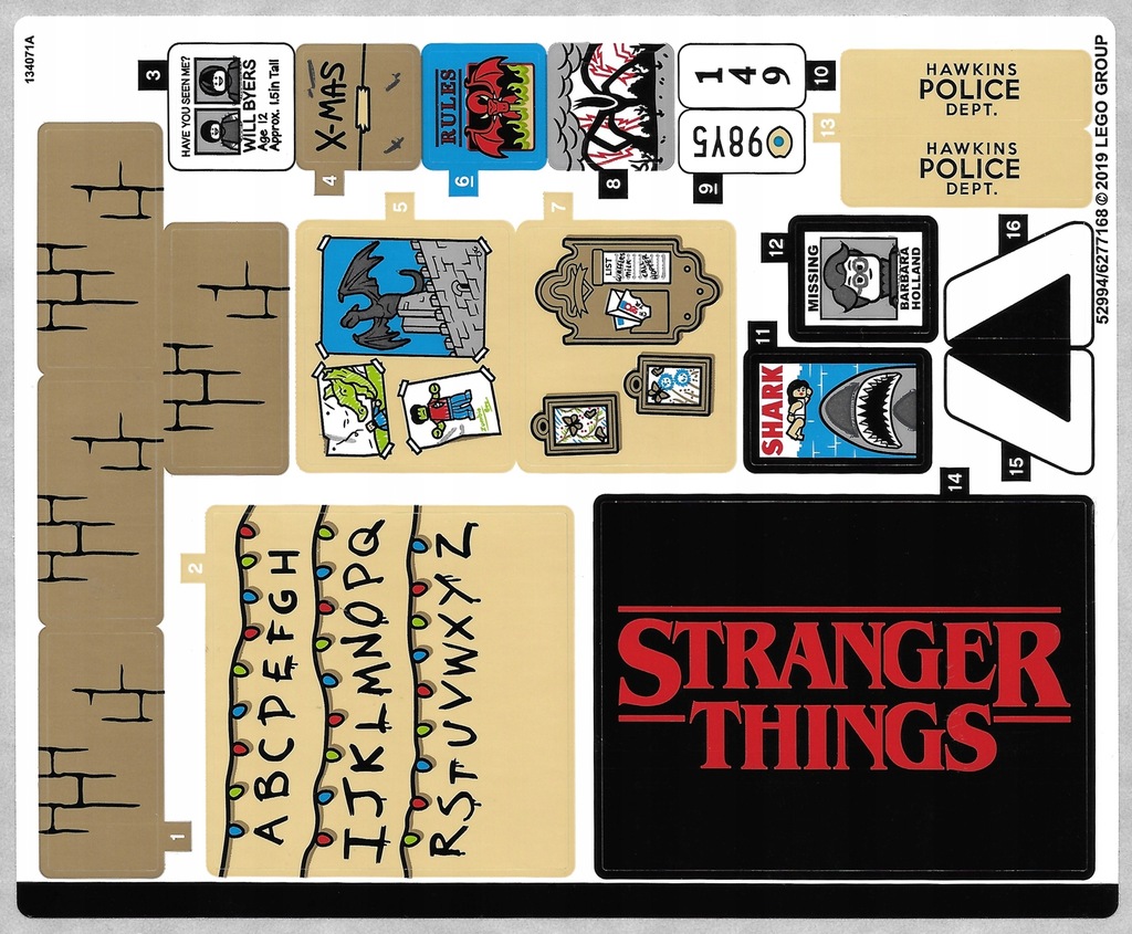 LEGO ELEMENT 75810 Stranger Things 75810stk01 NOWY - 13503046488 ...