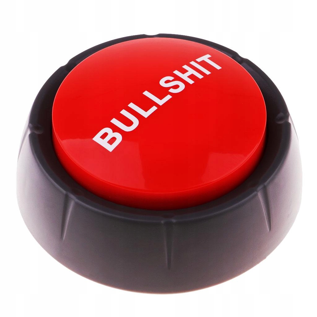 Red Bullshit Button Blat biurowy Buzzer Naciśnij - 13229389639 ...