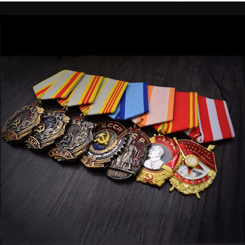 Soviet Union Medal CCCP Lenin Red Flag Venus Star - 12211834970 ...
