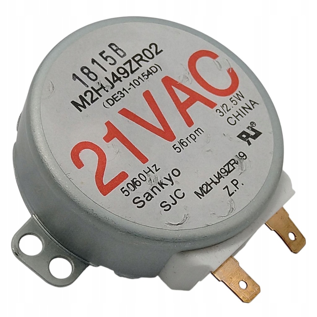 SILNIK NAPĘDOWY TALERZA MIKROFALI SANKYO 21VAC 5/6 obr/min ...