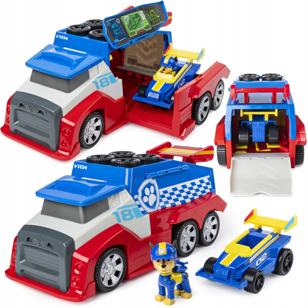 PSI PATROL PIT STOP STACJA + AUTKO + FIGURKA CHASE - 8925013164 ...