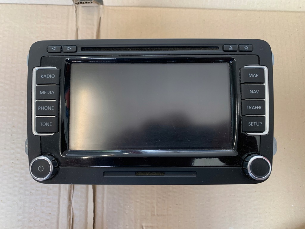 RADIO EKRAN NAVI LCD VW TIGUAN TOURAN 1T0035680F - 12243719435 - oficjalne archiwum Allegro