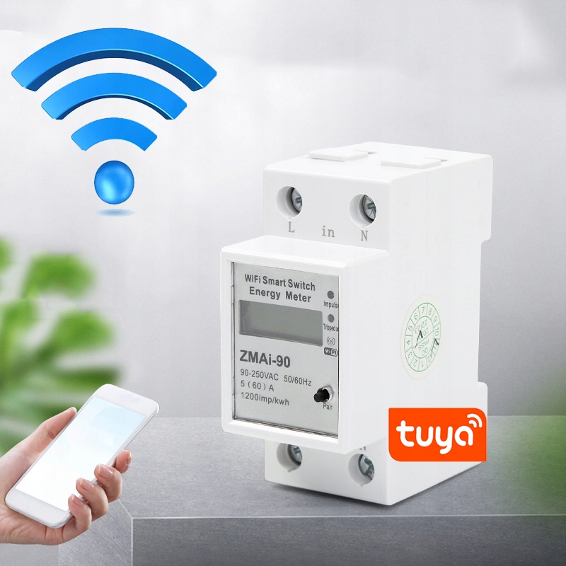 Miernik Energii Watomierz Włącznik DO60A WiFi TUYA - 13838452311 - oficjalne archiwum Allegro