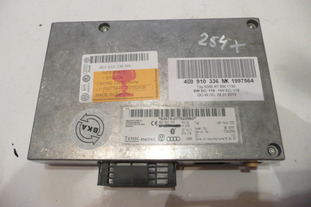 MODUŁ BLUETOOTH AUDI A8 D3 4E0910336MX - 6742677518 - oficjalne archiwum Allegro