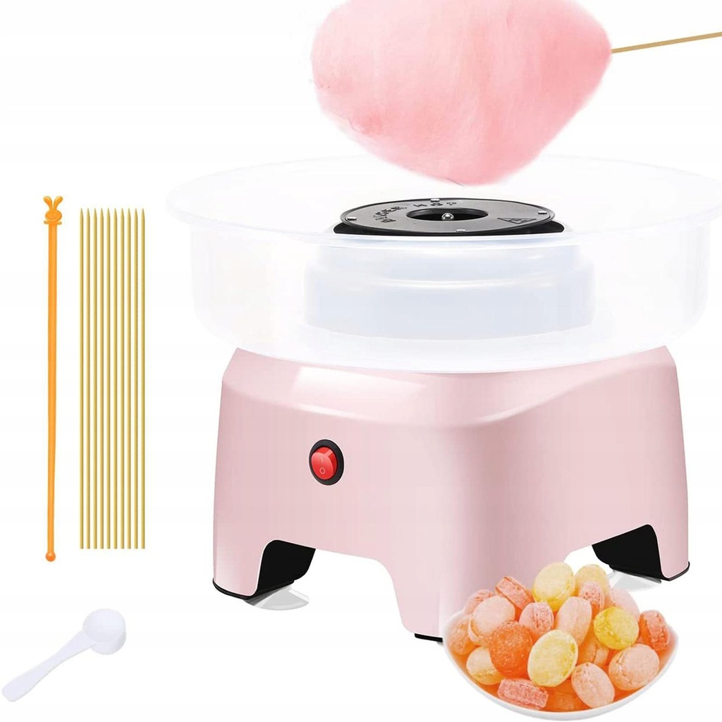 Electric Sugar Floss Machine ,Children Snack Maker, with Spoon Pink ...