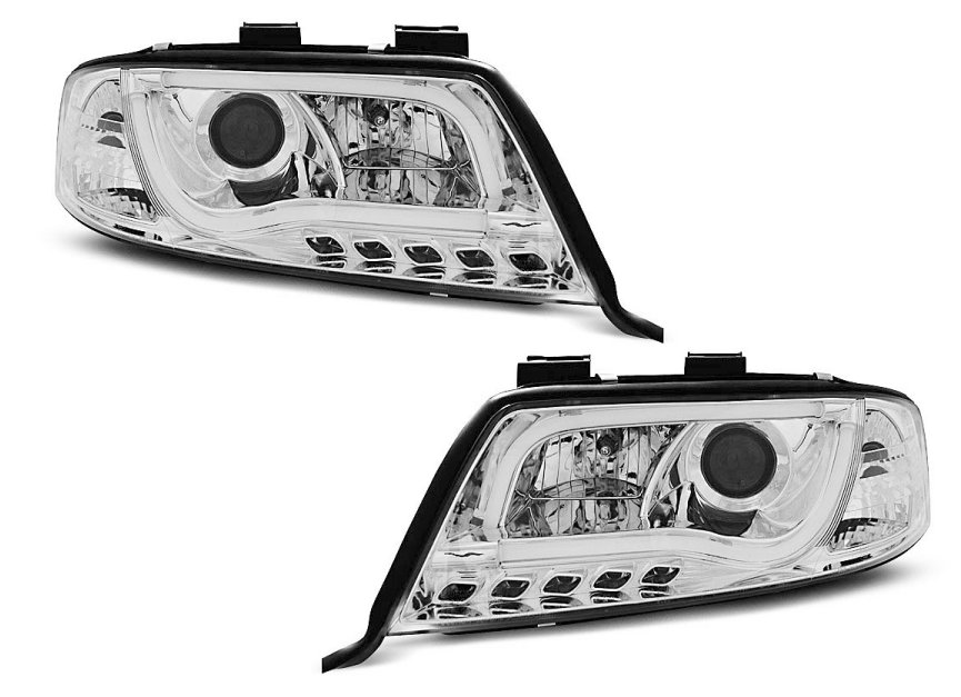 Lampy przód Reflektory Audi A6 C5 01- diodowe LED - 7216983843 ...