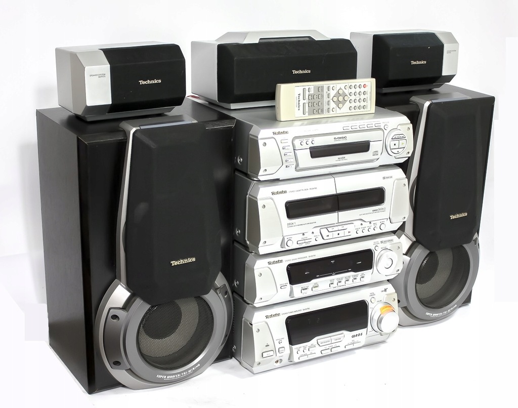 TECHNICS SC-EH760 WIEŻA STEREO SUPER WOOFER PILOT - 12300350401 ...
