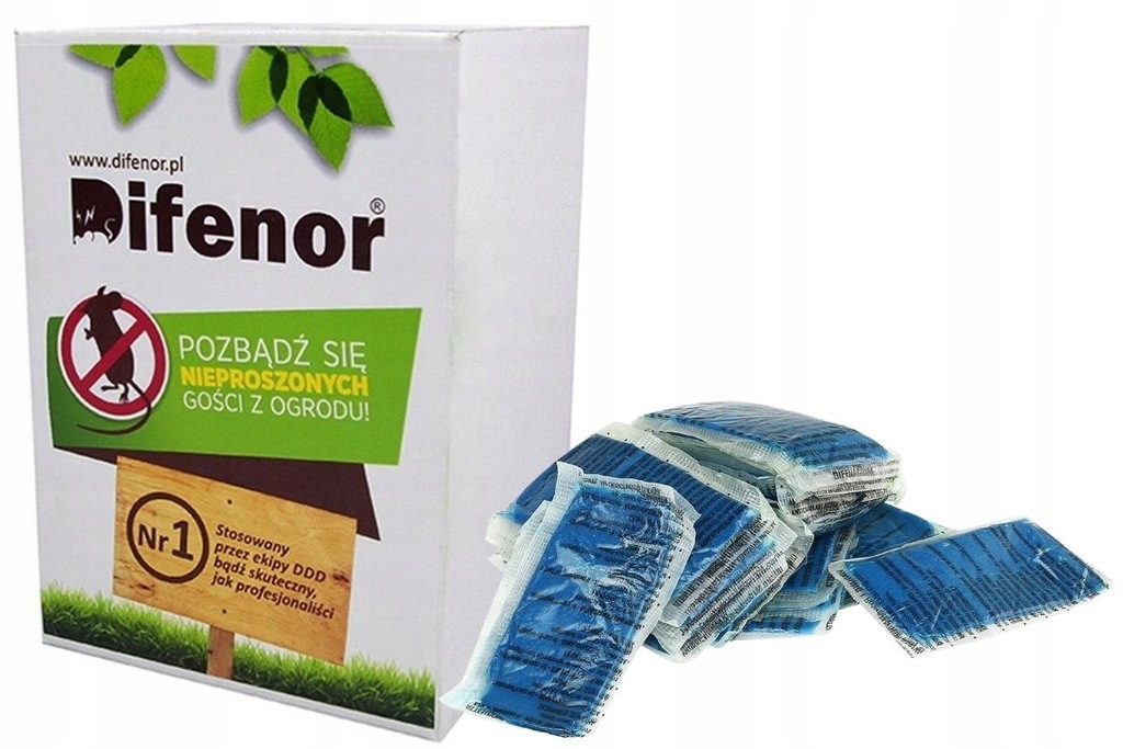 Difenor Skuteczna trutka na Krety Nornice gryzonie - 8749428732 ...