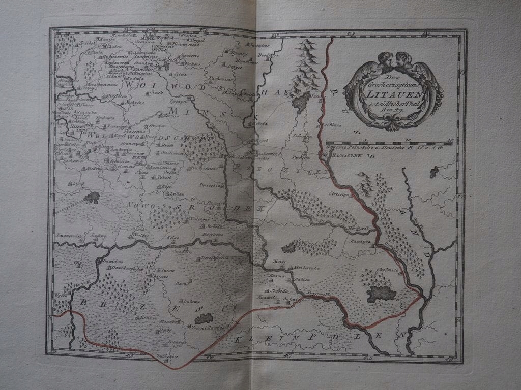 Litwa Mińsk Nowogródek Brześć mapa Reilly 1790 - 13112851660 ...