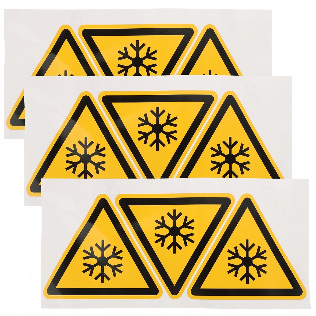 LOW TEMP WARNING LABELS ROAD SIGNS STICKERS 3 PCS - 14656081095 ...