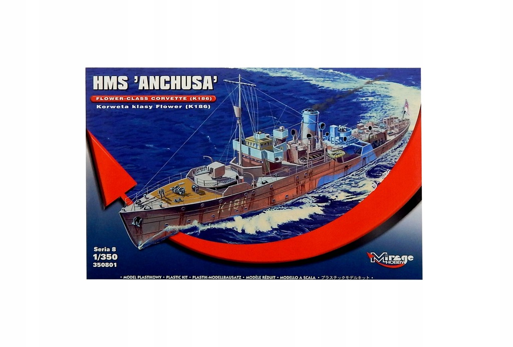 B303 Model statek do sklejania korweta HMS Anchusa - 13222815865 ...