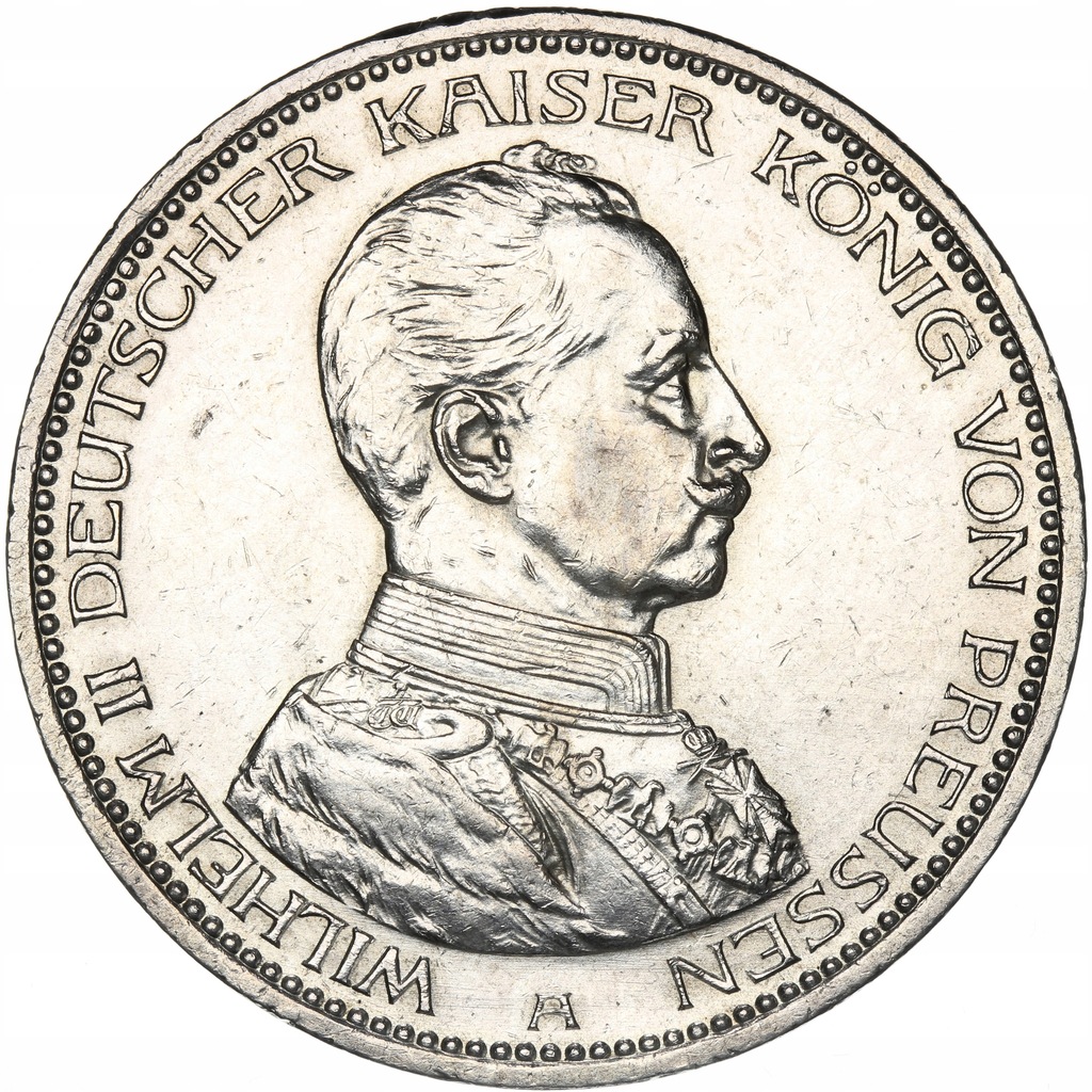 5 marek funf mark mundur 1914 Prusy - Cesarstwo Niemieckie - WILHELM II ...