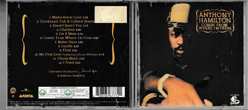 Płyta CD Anthony Hamilton - Comin' From Where I'm From 2003 I Wydanie ...