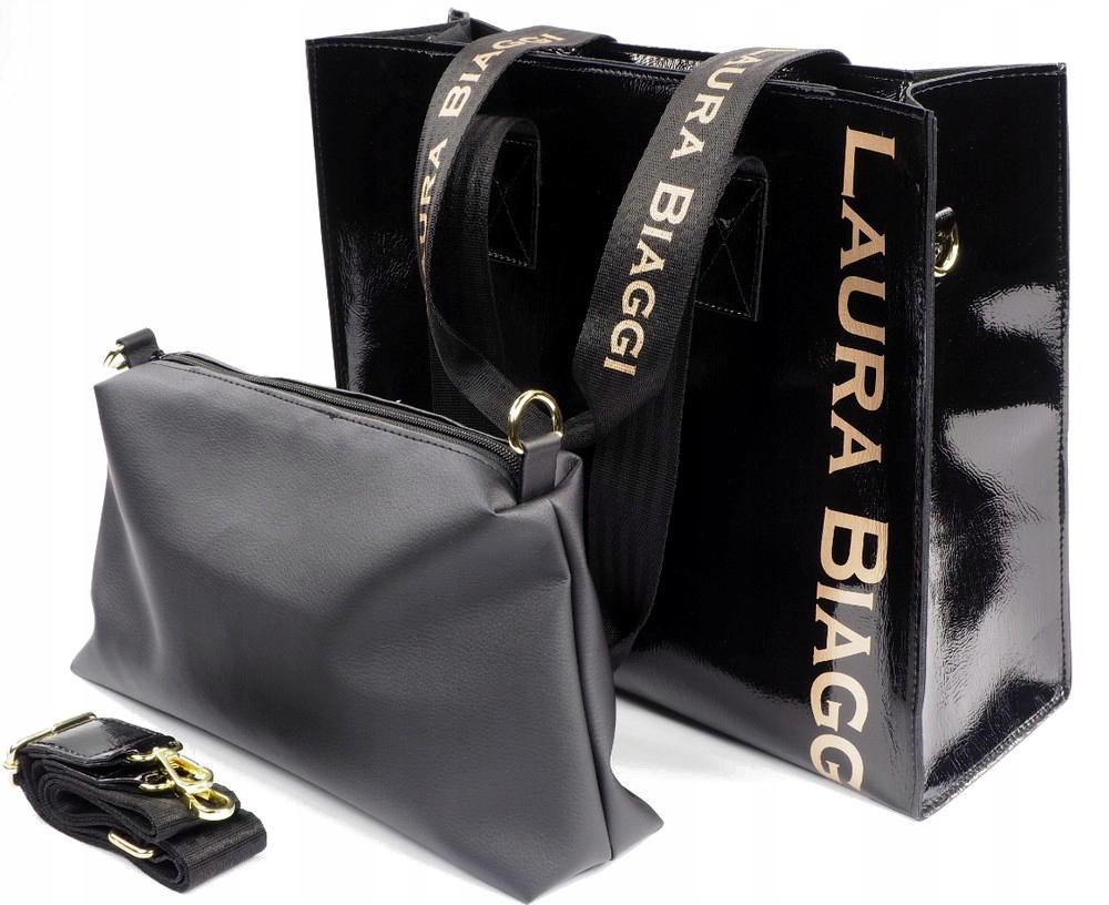 LAURA BIAGGI Damska Torebka A4 Listonoszka SHOPPER - 12664754798 - oficjalne archiwum Allegro