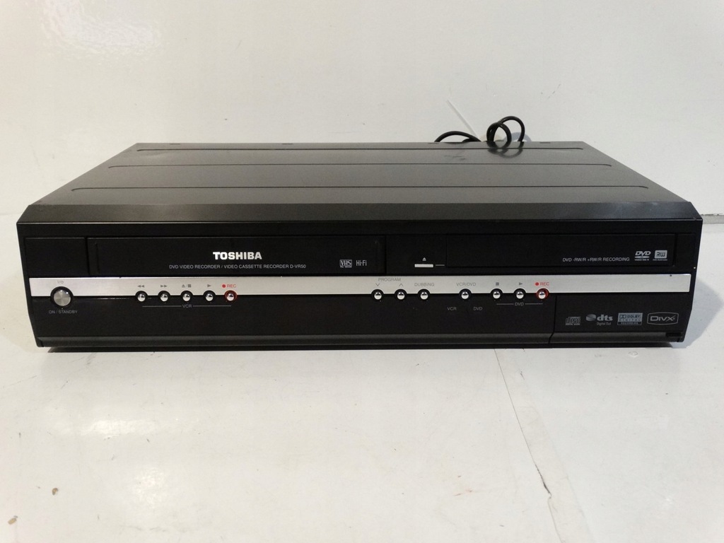 TOSHIBA D-VR50 - KOMBO VHS/DVD - PRZEGRYWARKA - 12811606513 - oficjalne archiwum Allegro