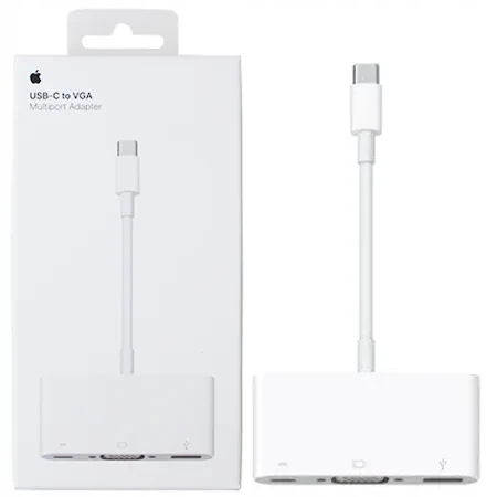 ADAPTER USB-C VGA APPLE iPhone 7 8 X XS MAX BIAŁY - 16423085265 ...