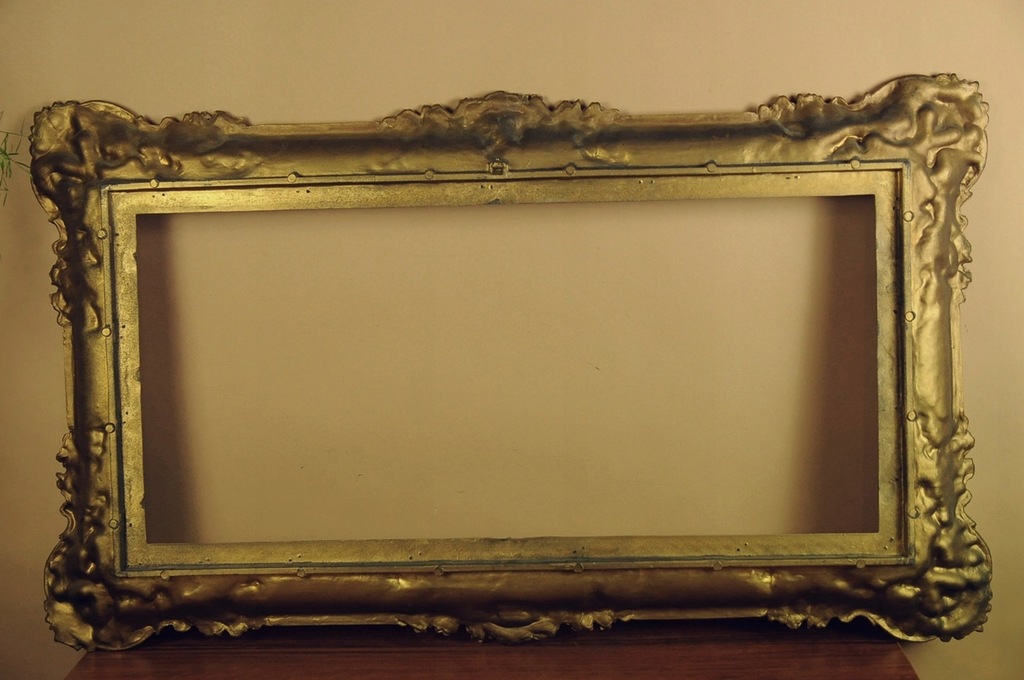 Piękna stara rama od obrazu 95x55 cm ~~od 1 zł BCM - 8996619031 ...