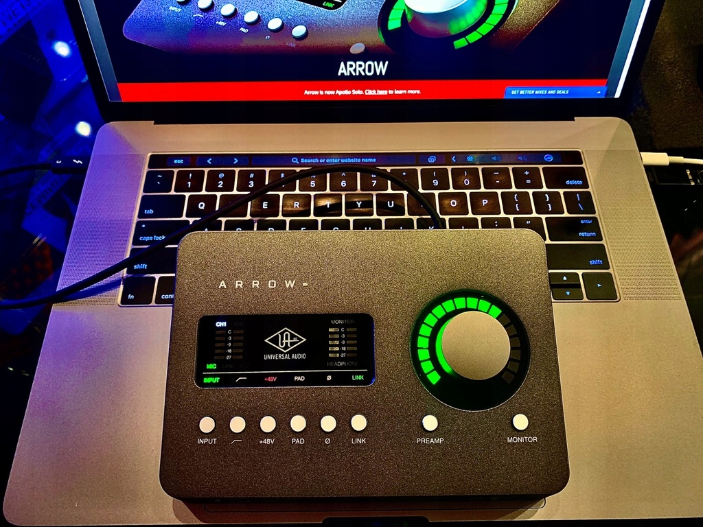 UNIVERSAL AUDIO ARROW Interfejs Audio Thunderbolt - 13413293484 ...