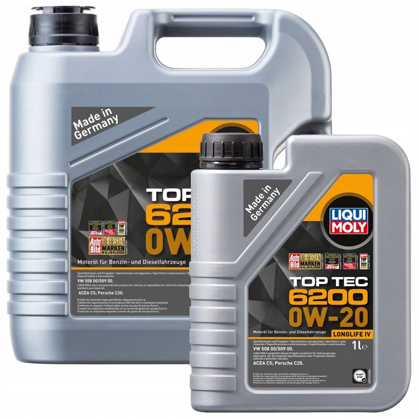 LIQUI MOLY 0W20 TOP TEC 6200 VW 508.00 / 509.00 5L - 11763475362 ...