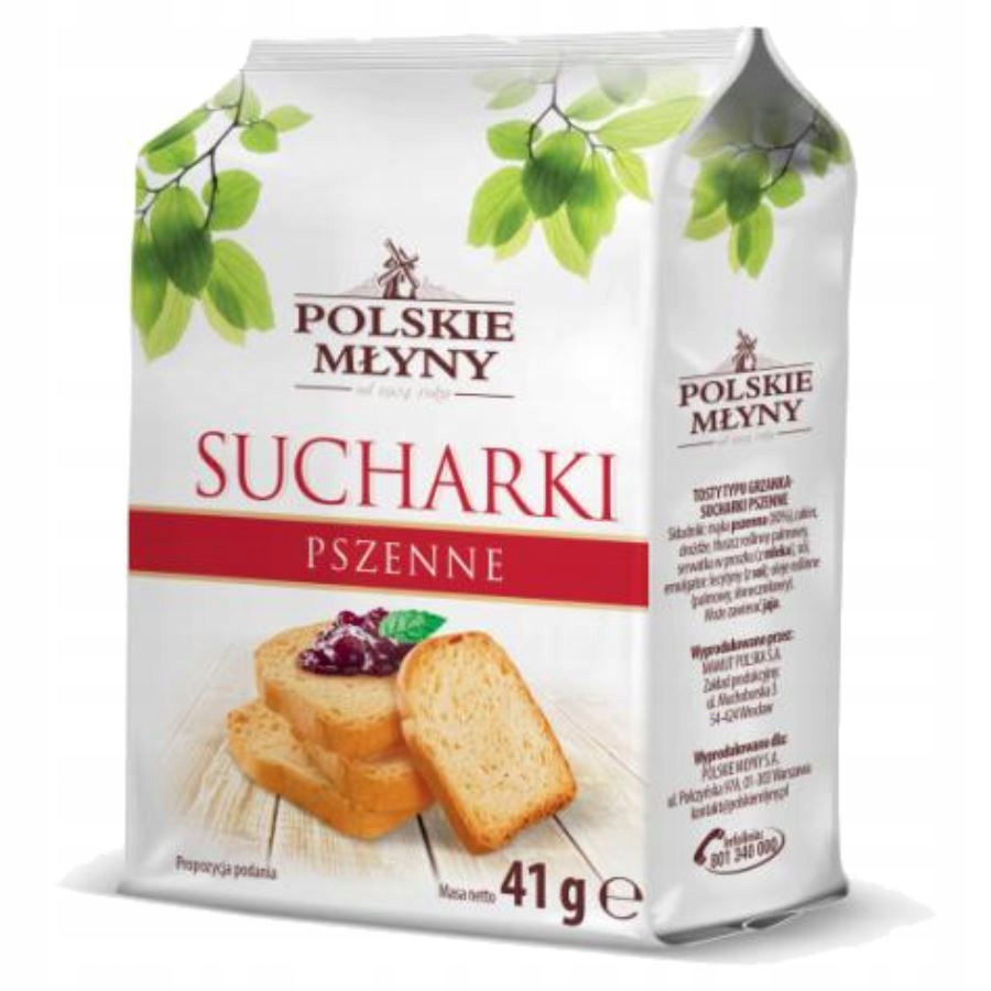 Sucharki pszenne Polskie Młyny 41g (Polskie Młyny) - 12784408436 ...