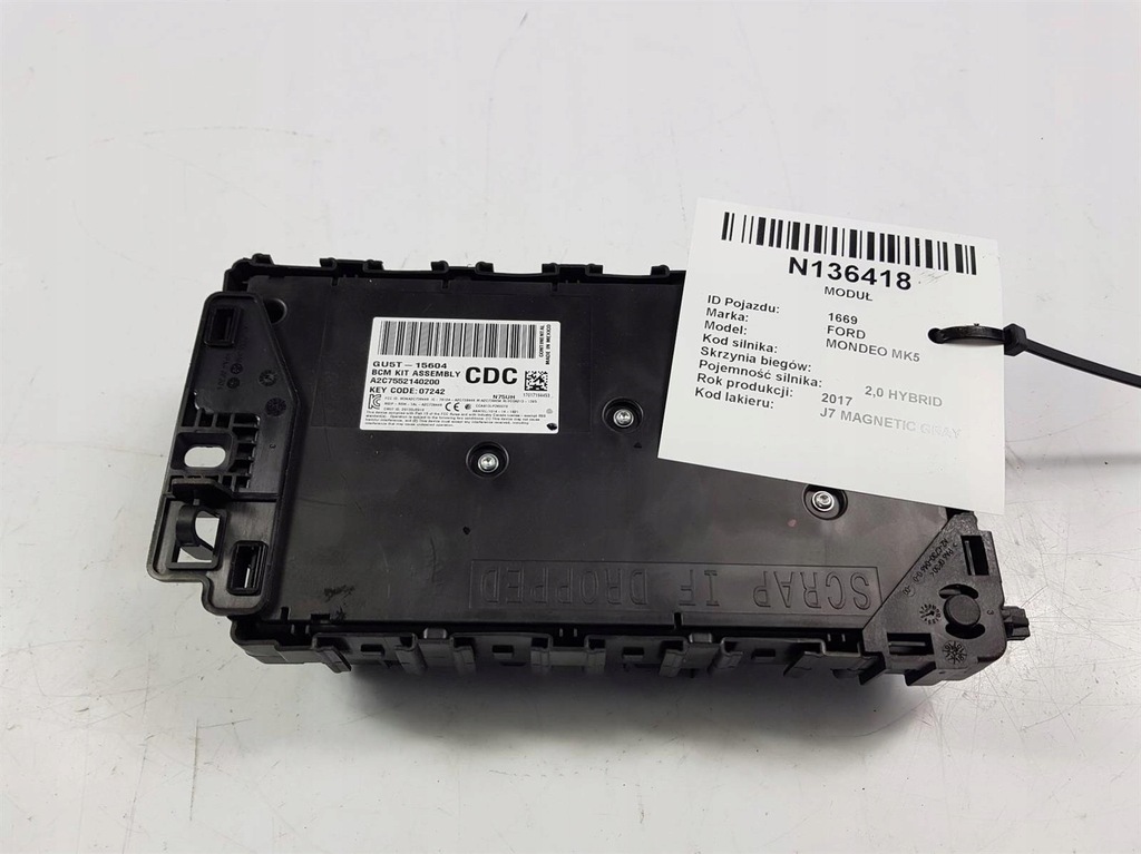 MODUŁ BSI GU5T-15604 FORD MONDEO MK5 TITANIUM - 9728811119 - oficjalne ...