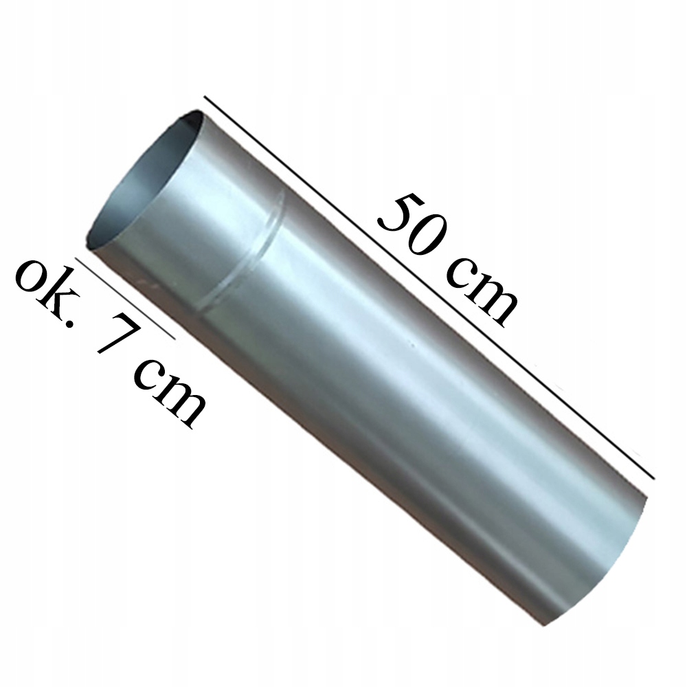 RURA KOMINOWA GRUBA FI 150 50 cm ZESTAW DYMNA DO PIECA - 14908613785 - oficjalne archiwum Allegro