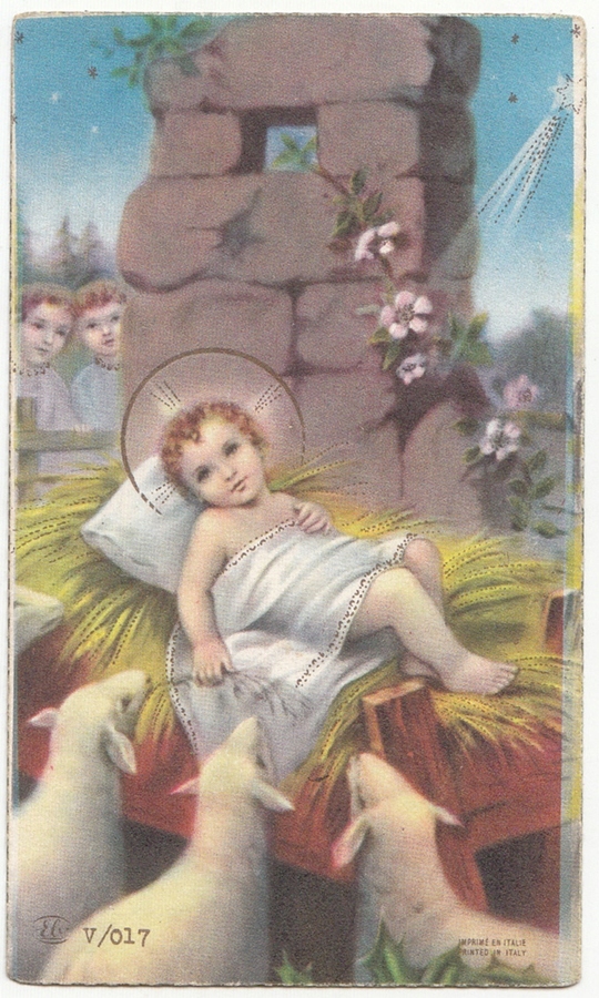 OBRAZEK ŚWIĘTY JEZUS W ŻŁÓBKU KSIĄDZ LISIAK 1971 - 12932740092 ...