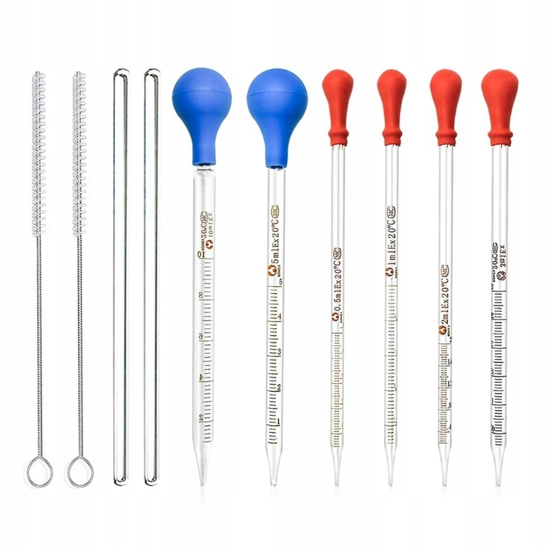 Glass Pipettes Set Glass Graduated Dropper Pipette - 12597425810 ...