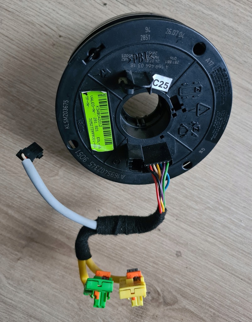 Taśma zwijak kierownicy Mercedes W169 , W245 A1694640318 - 15140117382 ...