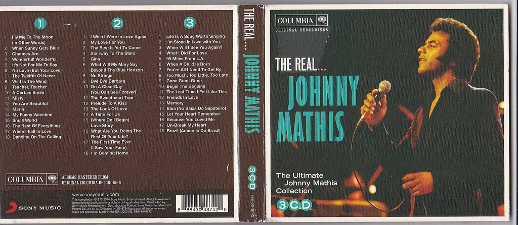 Johnny Mathis The Real... Johnny Mathis 3xCD - 12908790678 - oficjalne ...