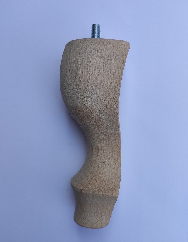 noga drewniana, nożki,ludwik 15 cm meble +śruba - 10541568878 ...