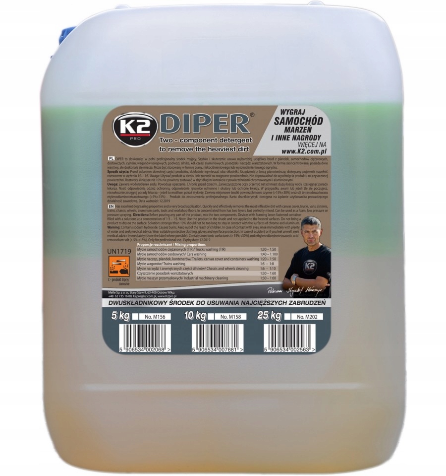 Płyn dimer Diper AKTYWNA PIANA mycia plandek 10L - 10960388053 ...