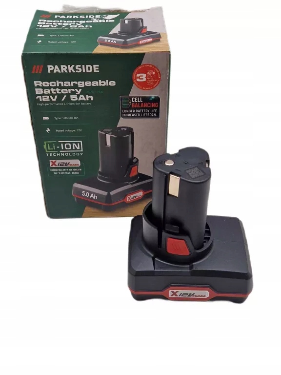 AKUMULATOR BATERIA 5AH 12V PAPK 12 D2 PARKSIDE - 15090333270 ...