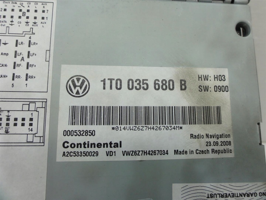 NAWIGACJA VW RNS 510 1T0 035 680 B - 7999217238 - oficjalne archiwum Allegro