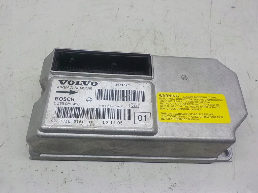 VOLVO S60 V70 SENSOR AIRBAG PODUSZEK 0285001456 - 8276141029 - oficjalne archiwum Allegro