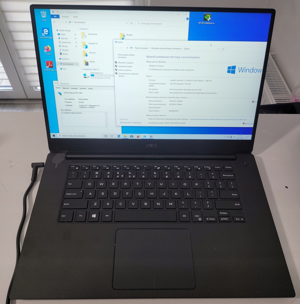 Dell XPS 15-9560 P56F I7 256GB M2, 16GB RAM K089 - 11735283874 ...