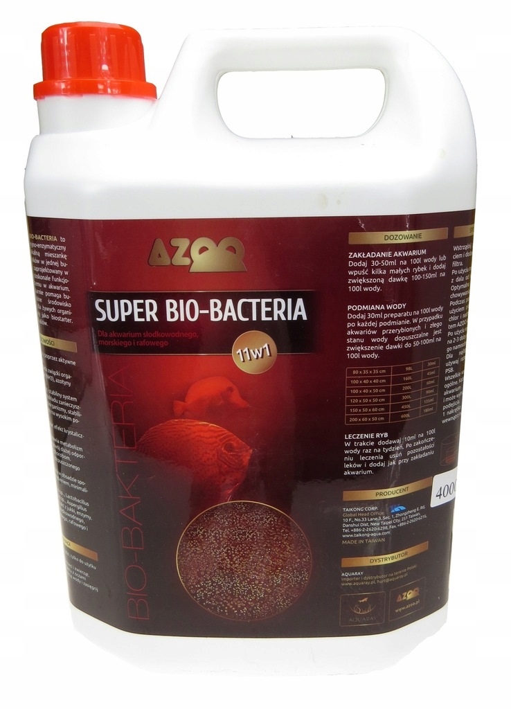 AZOO 11in1 SUPER BIO-BACTERIA 4l bakterie - 13463364436 - oficjalne archiwum Allegro