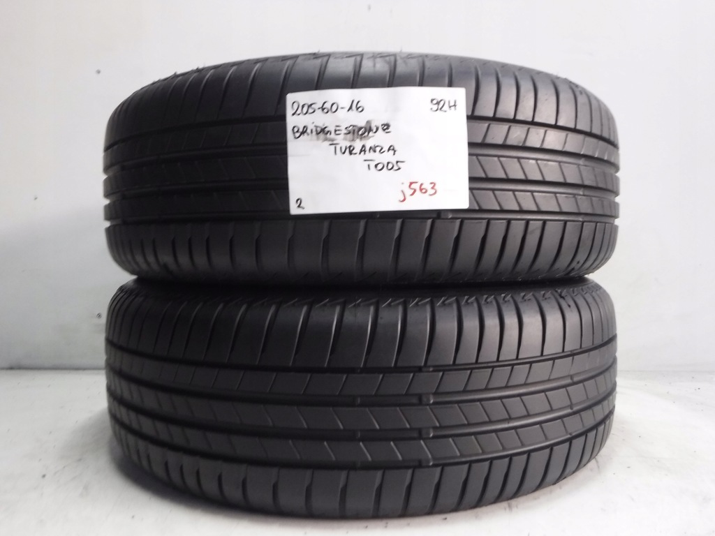 OPONY LETNIE BRIDGESTONE T005 205/60/16 92H - 11808987712 - oficjalne archiwum Allegro