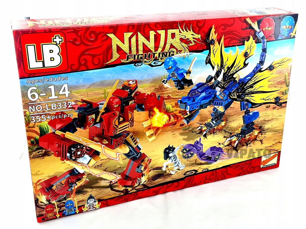 ninjago starcie tytanów mech ninja +2 klocki lego - 12982685449 ...