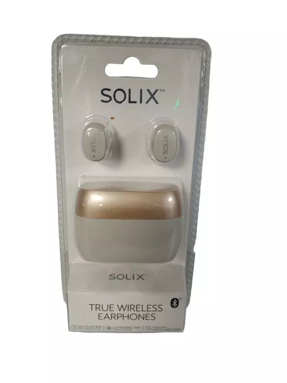 SŁUCHAWKI BLUETOOTH SOLIX BIAŁE - 13776663402 - oficjalne archiwum Allegro