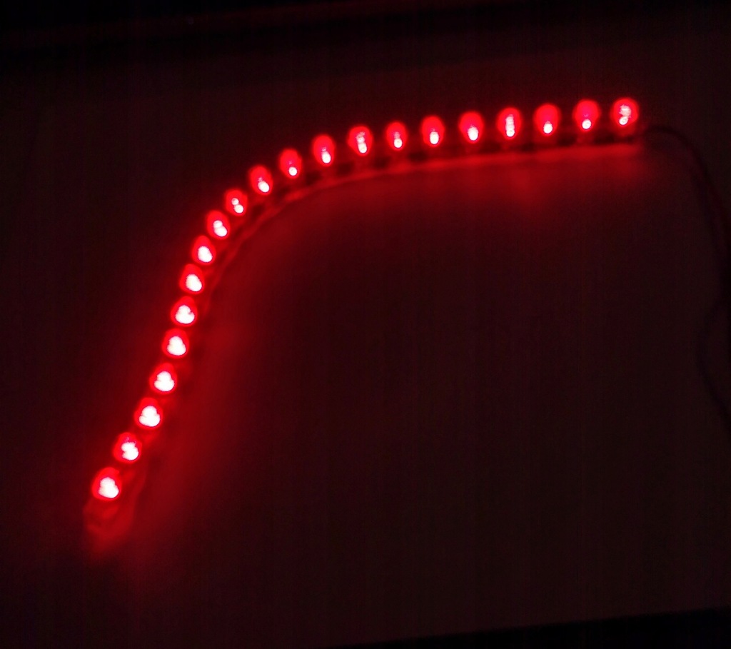 2SZT -HERMETYCZNA LISTWA LED 12V 21LED CZERWONA - 12719373293 ...