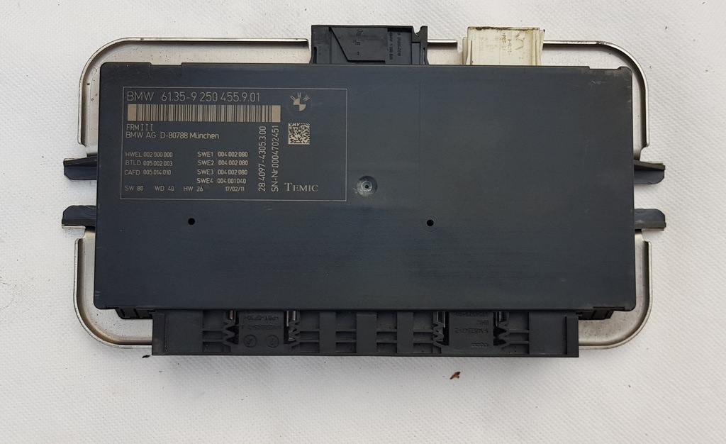 BMW F01 F02 F07 F10 11 MODUŁ świateł FRM3 9250455 - 7311115597 ...