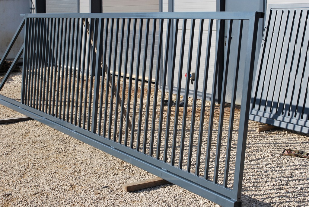 Brama przesuwna 5m x 1.5m Palisadowa Ocynk + RAL - 13673499716 ...