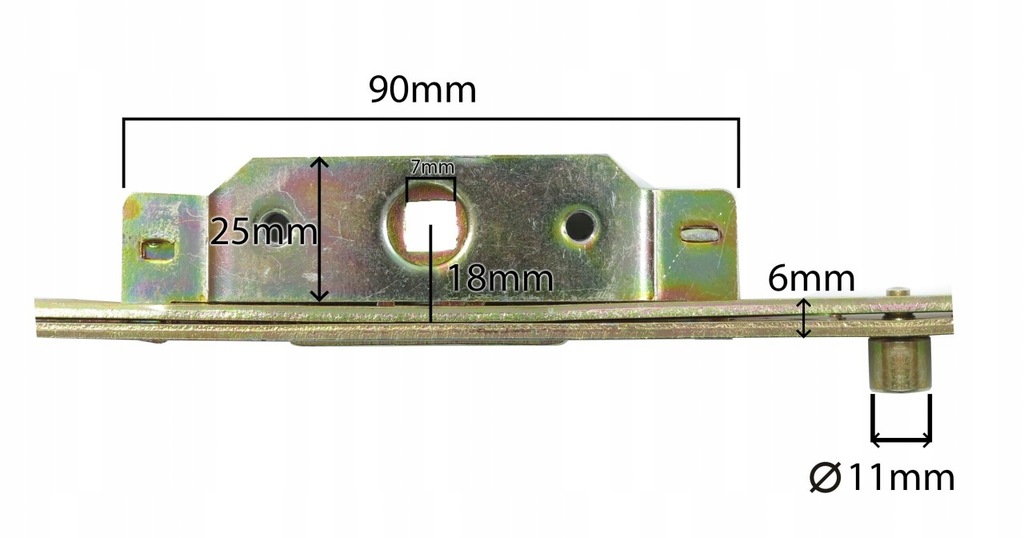 Zasuwnica do drzwi balkonowych DR-4 L 1860 - 8267139182 - oficjalne archiwum Allegro