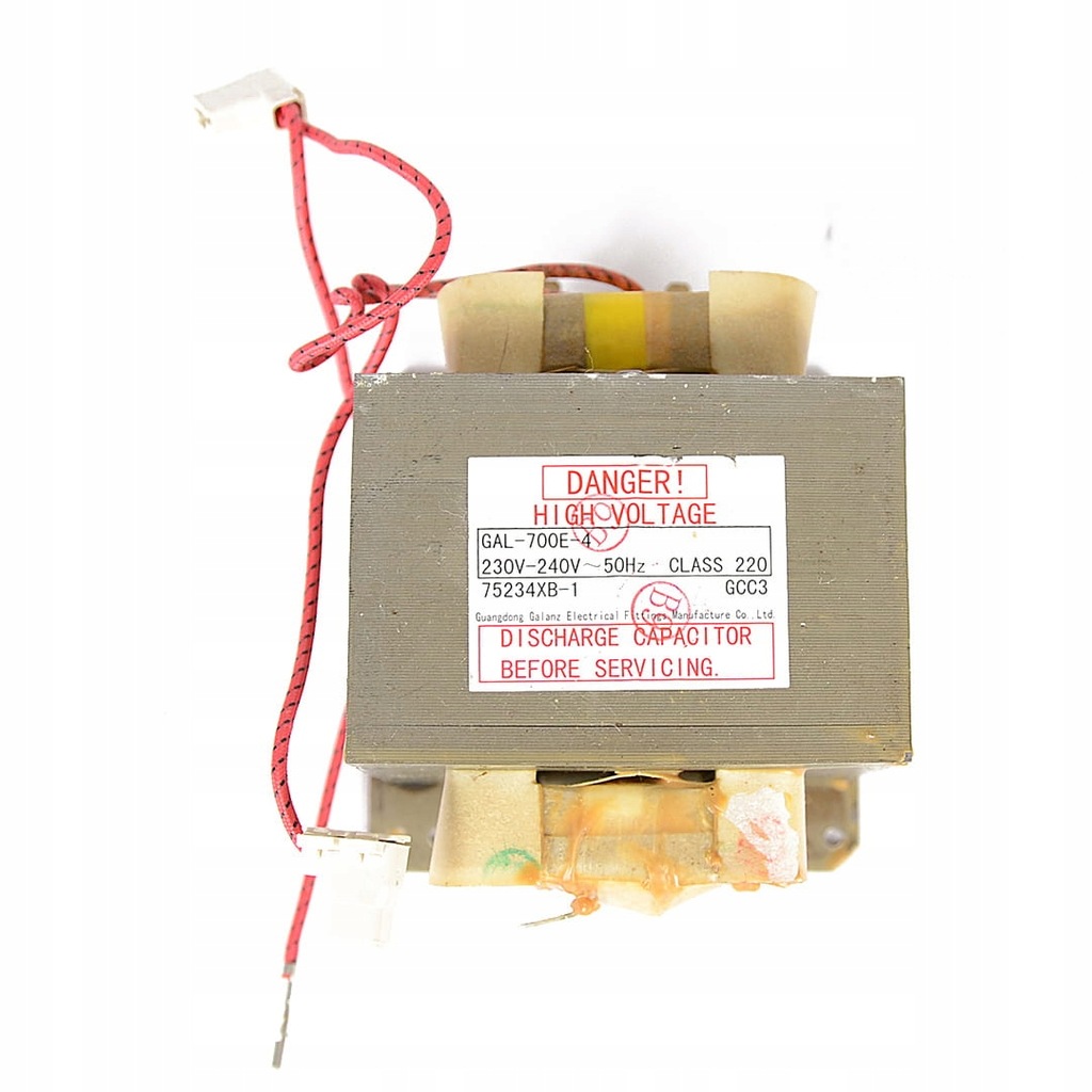 Transformator do kuchenki mikrofalowej GAL700E 230-240V 50Hz - 14736865139 - oficjalne archiwum ...