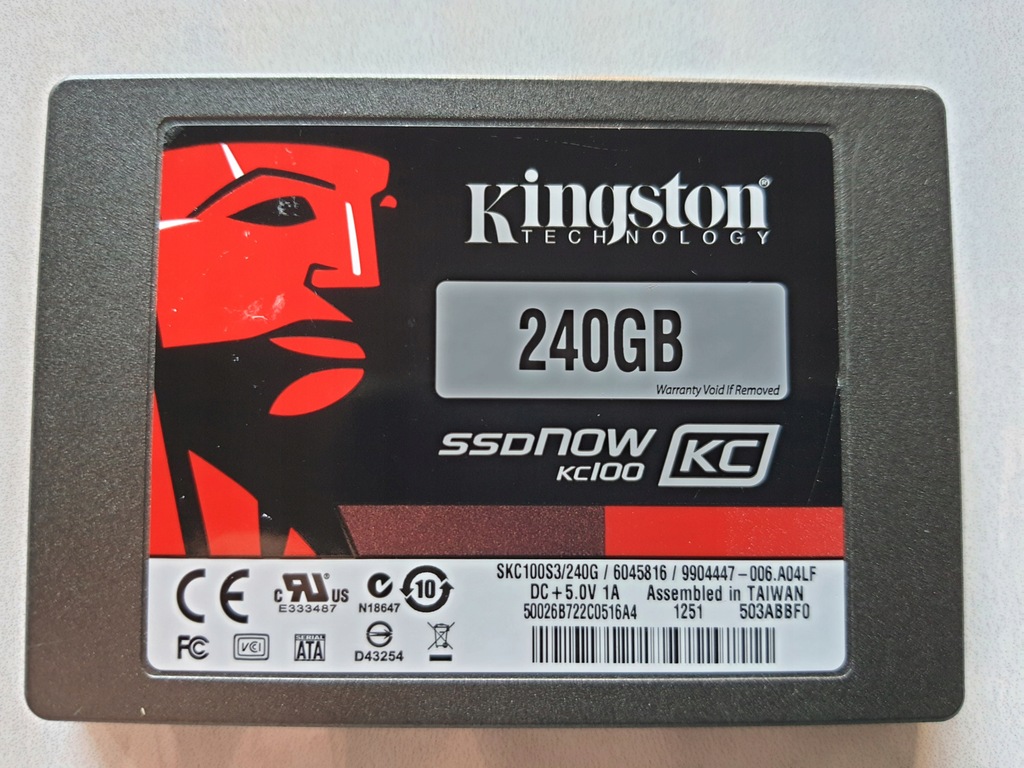 Dysk SSD Kingston SV300S37A/240G 240GB 2,5 SATAIII - 14197162802 - oficjalne archiwum Allegro